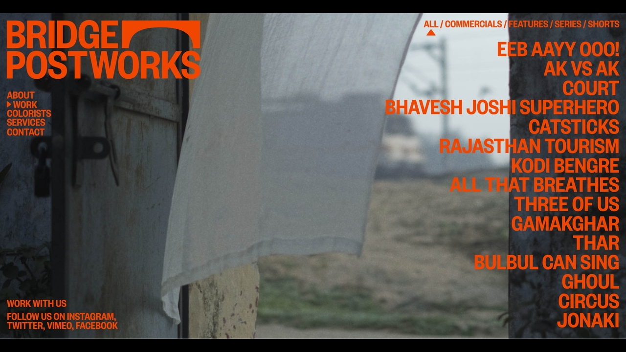 BRIDGE POSTWORKS - BRAND WEBSITE