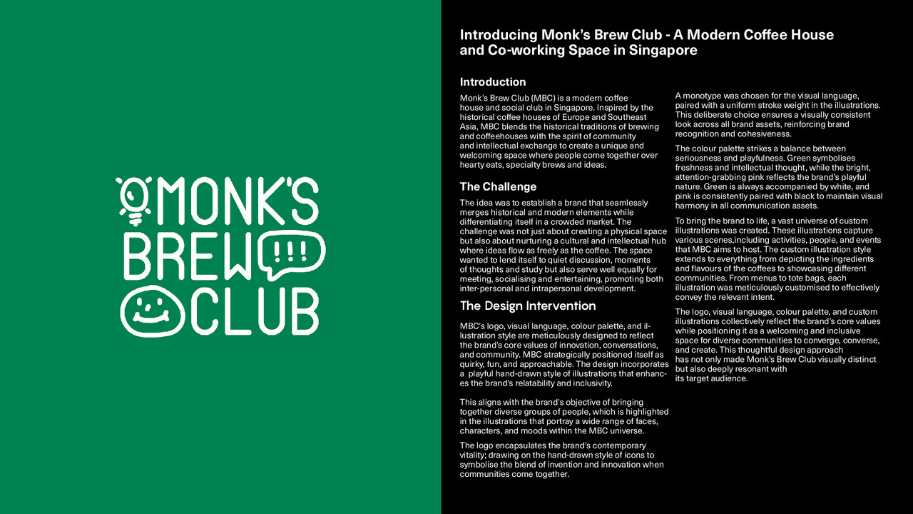 Illustrating Monk’s Brew Club